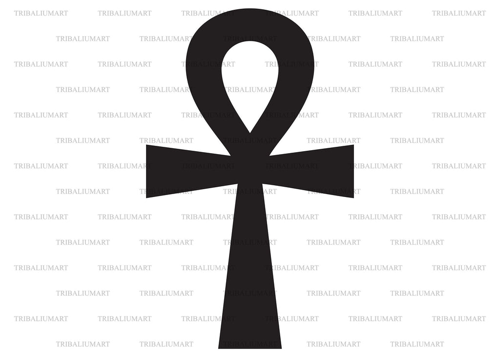 Egyptian Ankh Cross. Cut files for Cricut. Clip Art silhouettes (eps ...