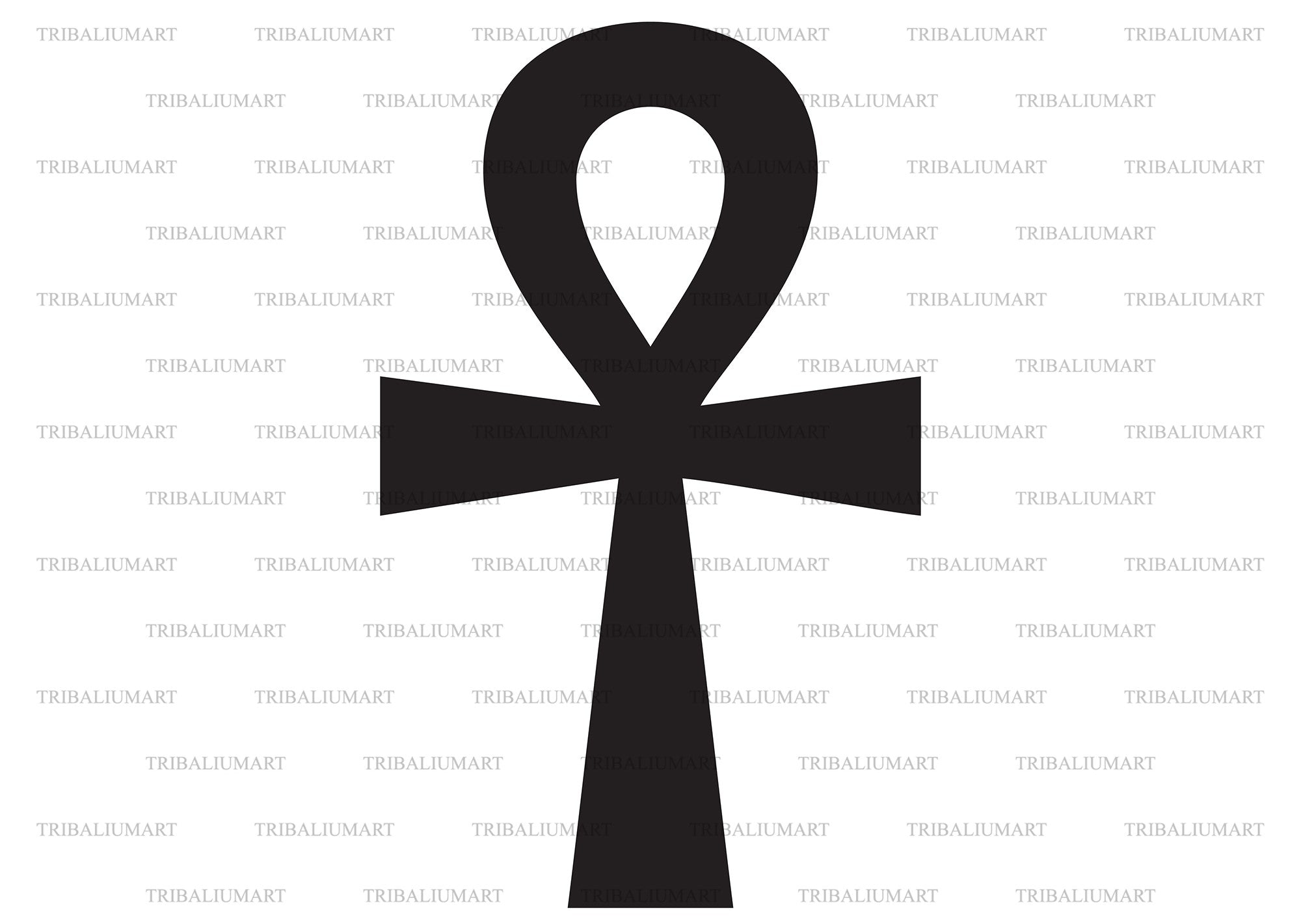 Egyptian Ankh Cross. Cut files for Cricut. Clip Art silhouettes (eps ...