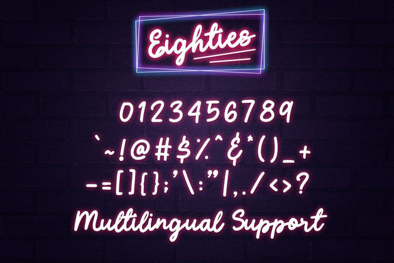 Eighties - Retro Script Font - So Fontsy