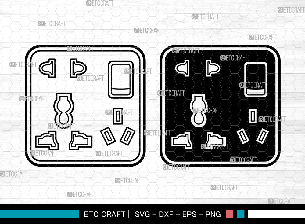 Electrical Socket SVG, Electrical Socket SVG, Electrical Plug Svg ...