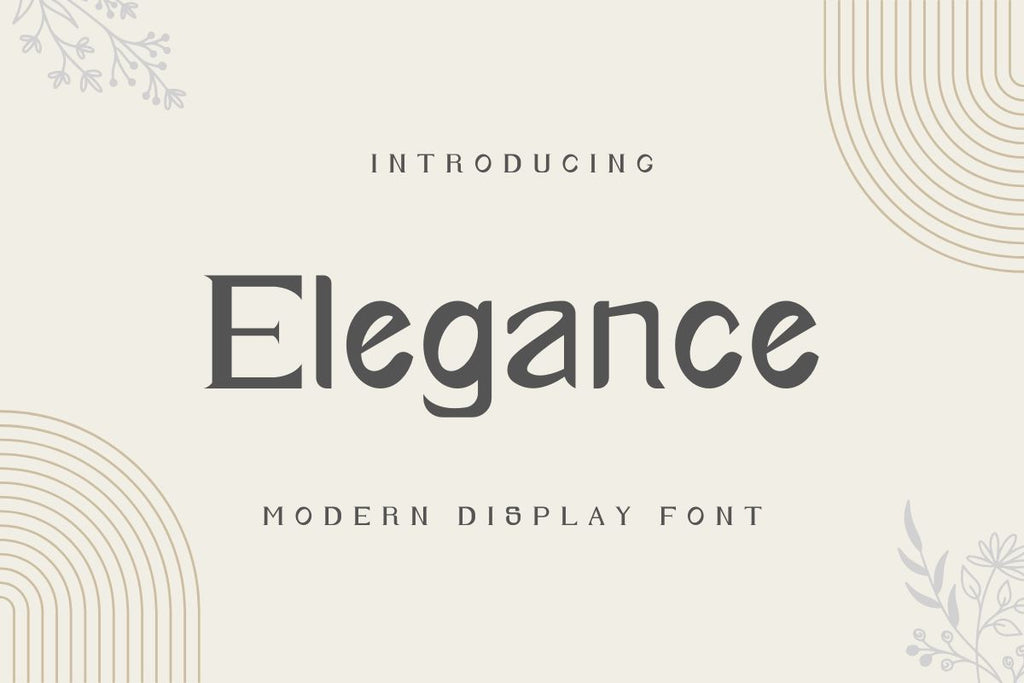 Elegance - Modern Display Font - So Fontsy