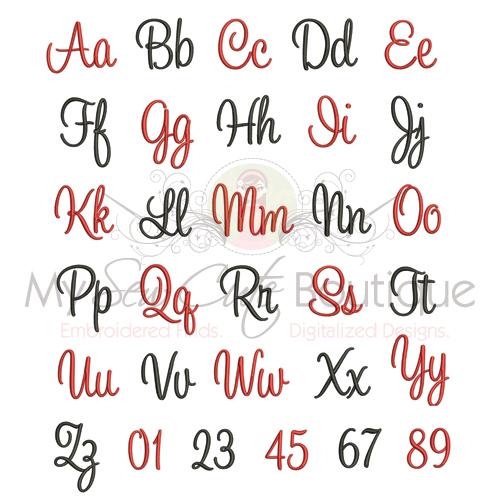 Elegant Embroidery Fonts Machine PES Monogram BX Designs - Elegant ...