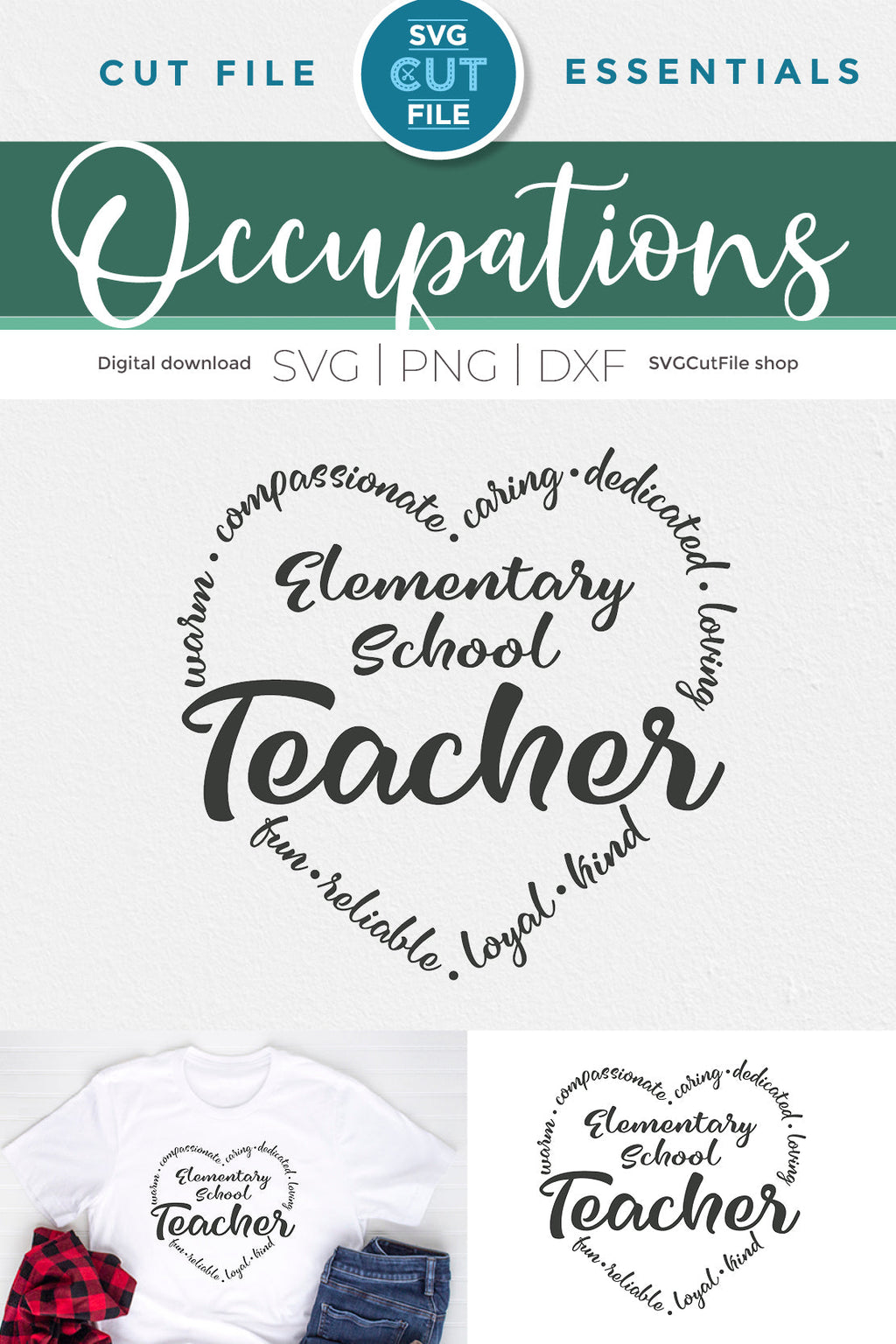 Elementary school teacher svg - So Fontsy