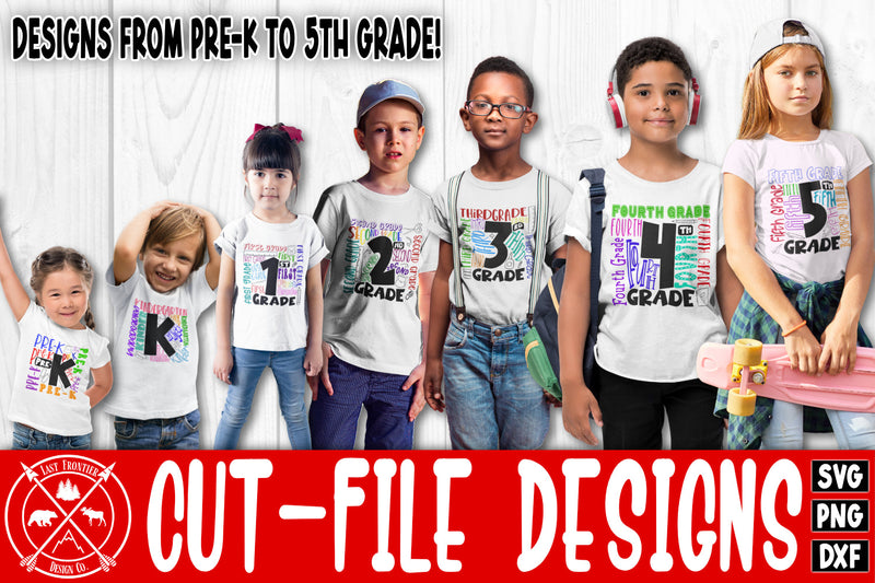 Elementary School Typography Cut Files|Primary School SVG - So Fontsy