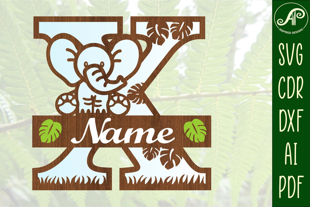 Elephant Capital Monogram Letter Z SVG - So Fontsy