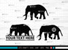 Elephant Monogram, Elephant Silhouette, Elephant SVG, Safari Animal Svg ...