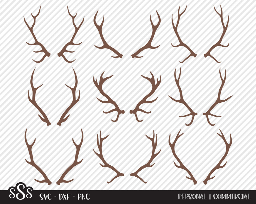 Elk Antler Bundle | Outdoor SVG - So Fontsy
