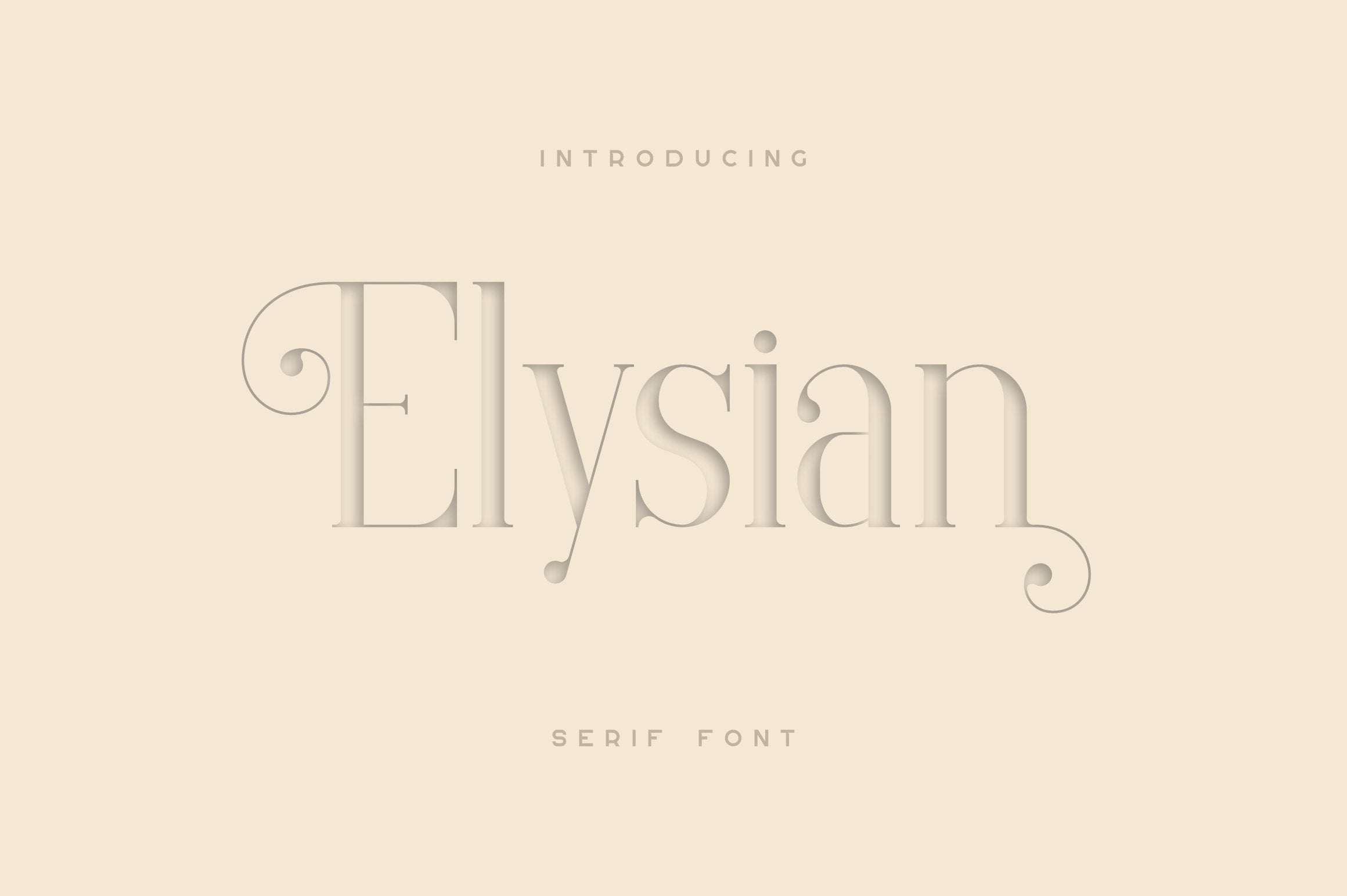 Elysian - serif font - So Fontsy