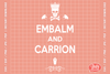 EMBALM AND CARRION | scary Halloween SVG - So Fontsy