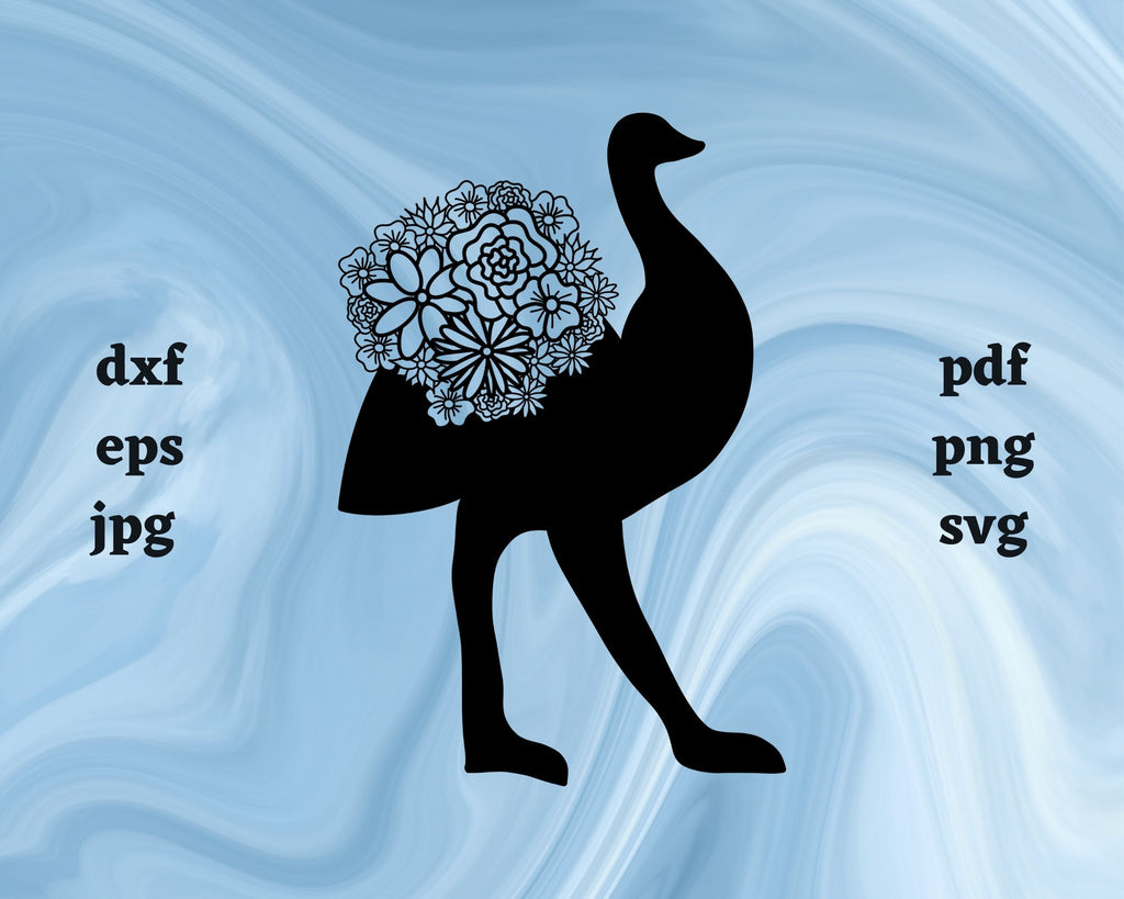 Emu Mandala SVG Cut File - So Fontsy