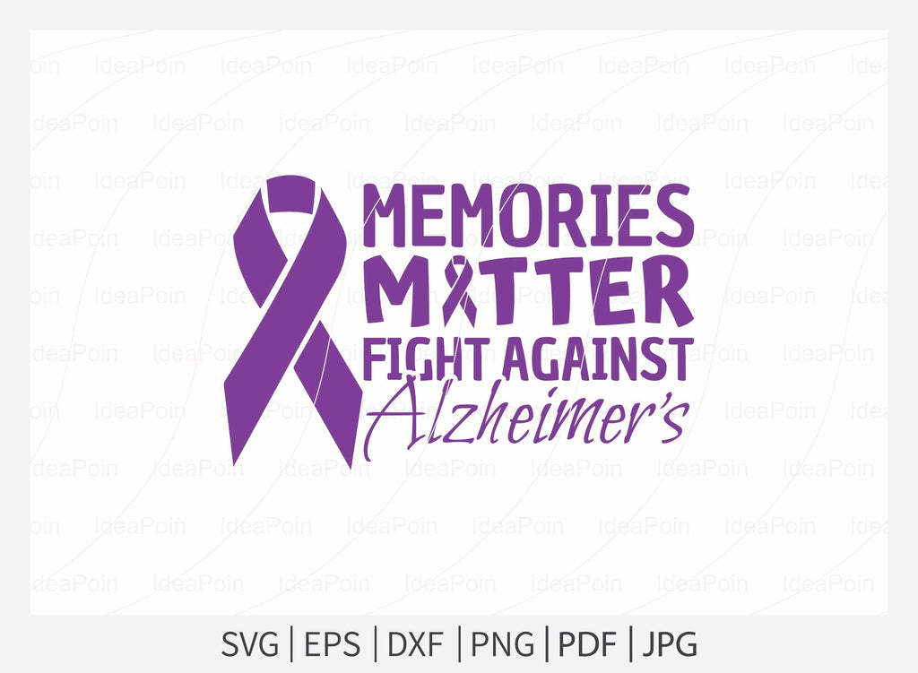 End Alzheimers svg, Alzheimer's Awareness Svg Bundle, Purple Ribbon Svg ...