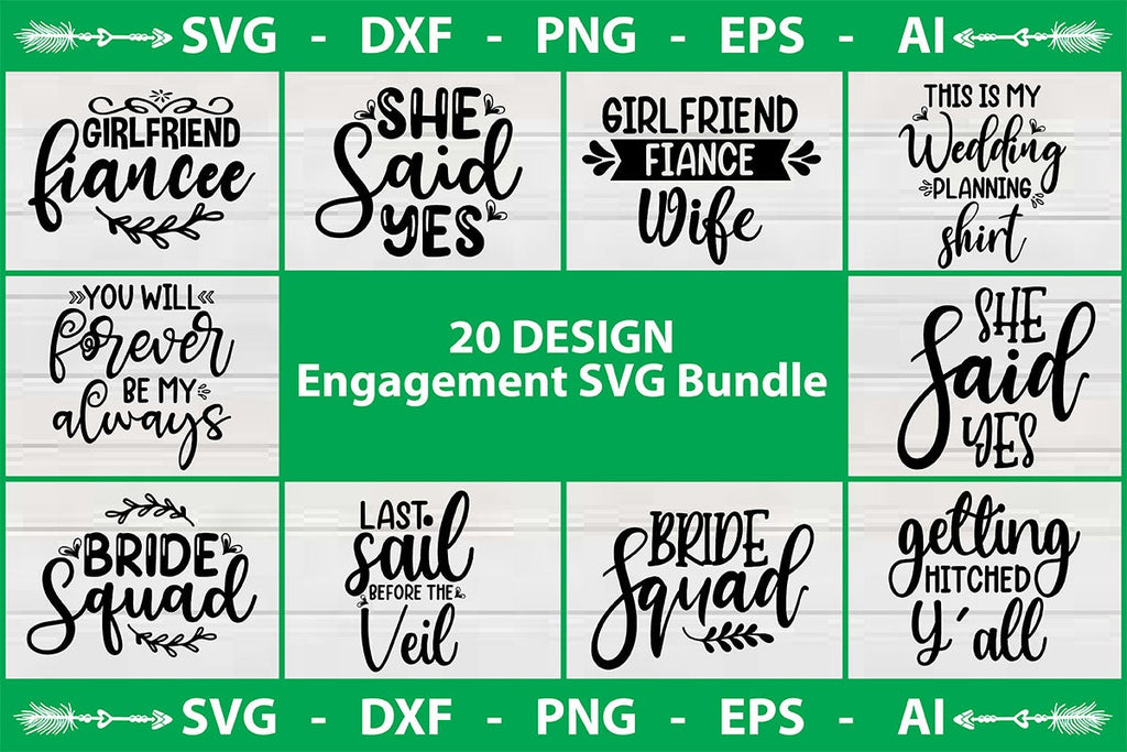 Engagement SVG Bundle - So Fontsy