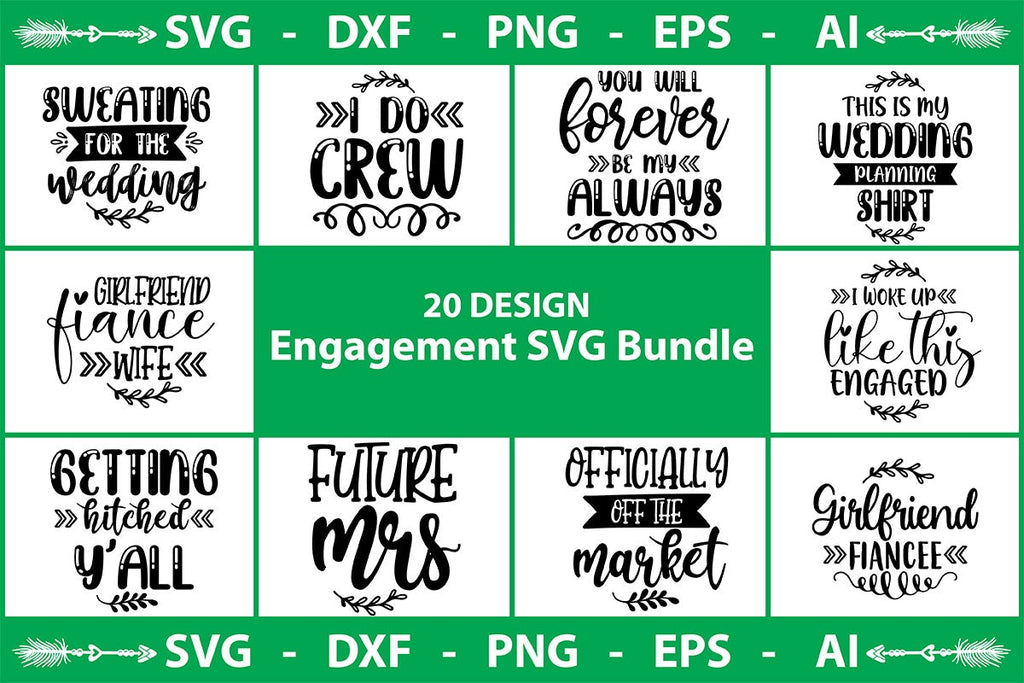 Engagement SVG Bundle - So Fontsy