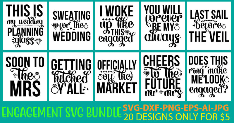 Engagement Svg Bundle - So Fontsy