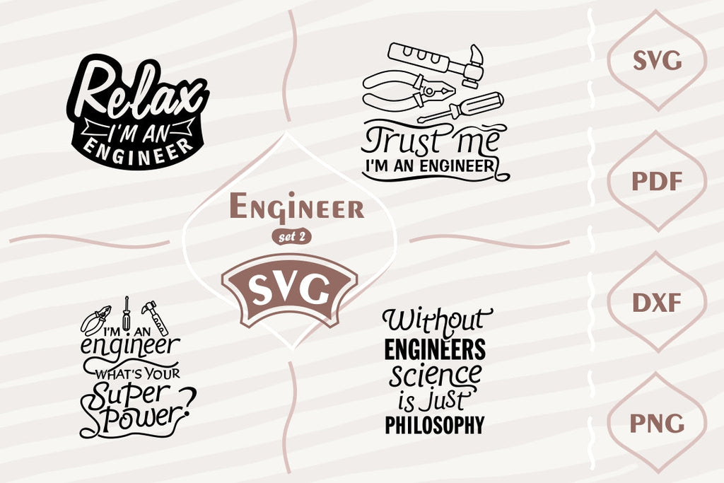 Engineer - SVG bundle 2 - So Fontsy