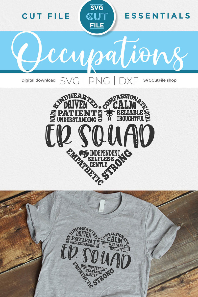 ER Squad svg-emergency room or department design - So Fontsy