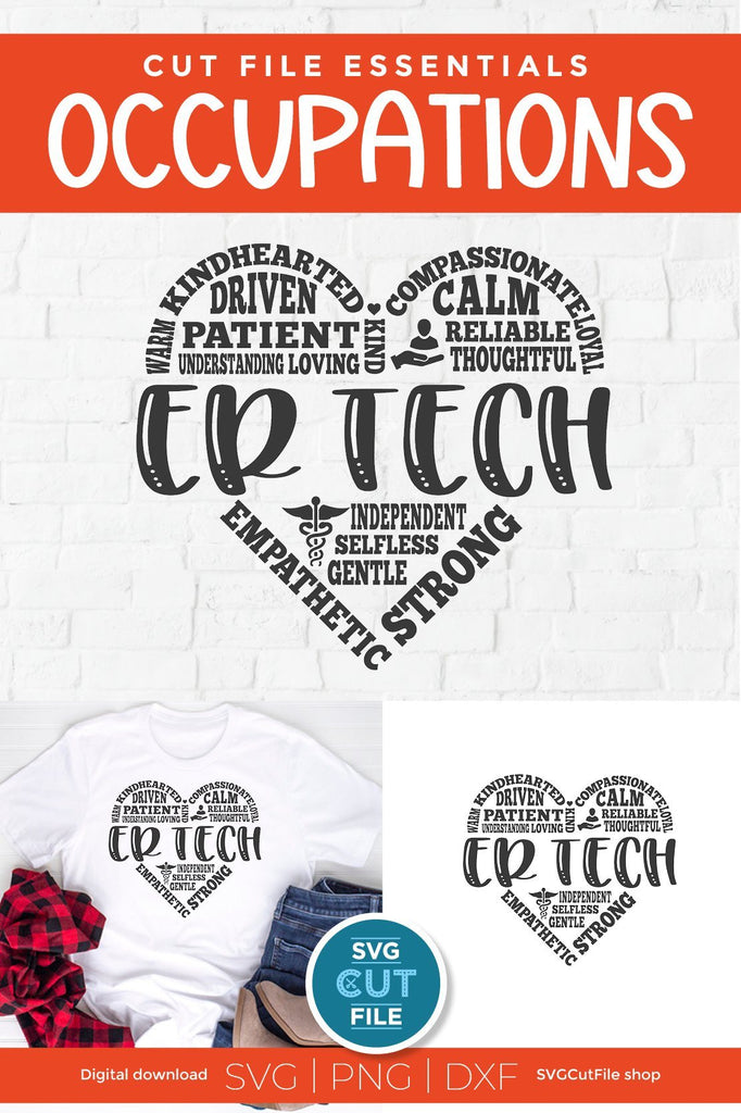 ER tech svg, emergency room tech svg, emergency department tech, ER ...