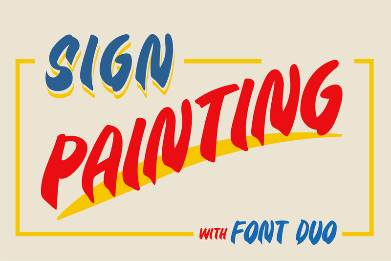 Eskwela Sign Painting Font - So Fontsy