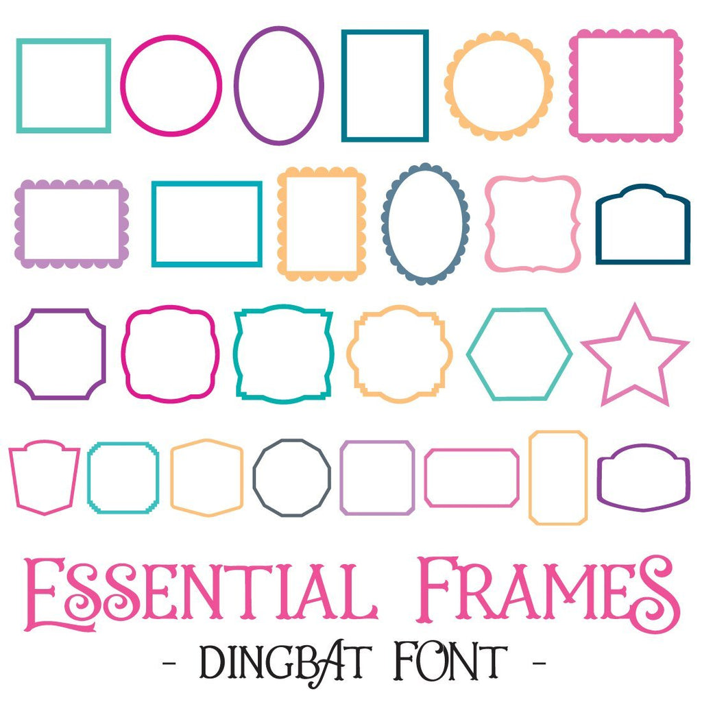 Essential Frames Font - So Fontsy