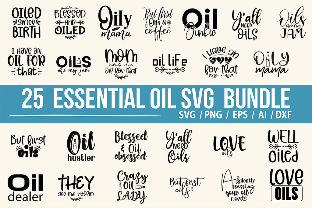 Essential Oil SVG Bundle - So Fontsy