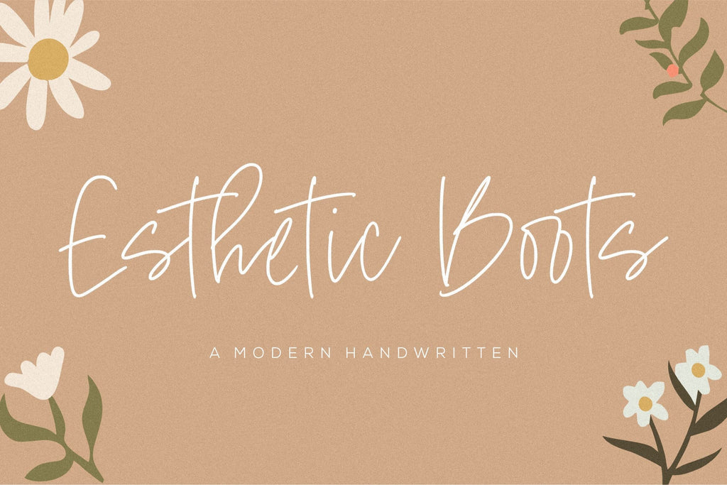 Esthetic Boots Font - So Fontsy