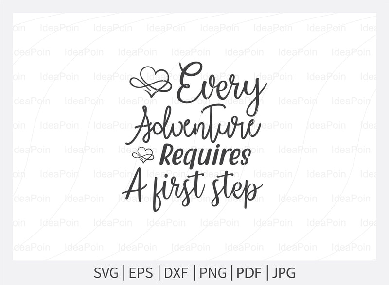 Every adventure requires a first step Svg, Alice in Wonderland Quotes ...