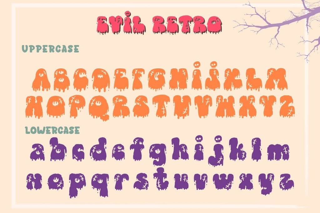 Evil - Fun Display Font - So Fontsy
