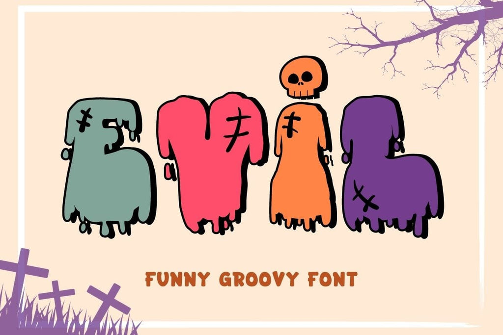 Evil - Fun Display Font - So Fontsy