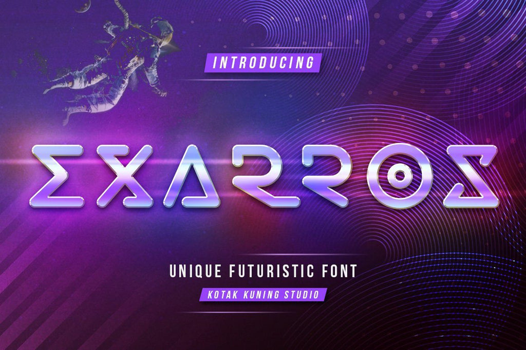 Exarros - Display Techno Font - So Fontsy