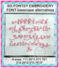 EXCLUSIVE So Fontsy Embroidery Font