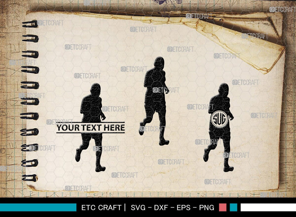 Exercise Run Monogram, Exercise Run Silhouette, Exercise Run SVG ...