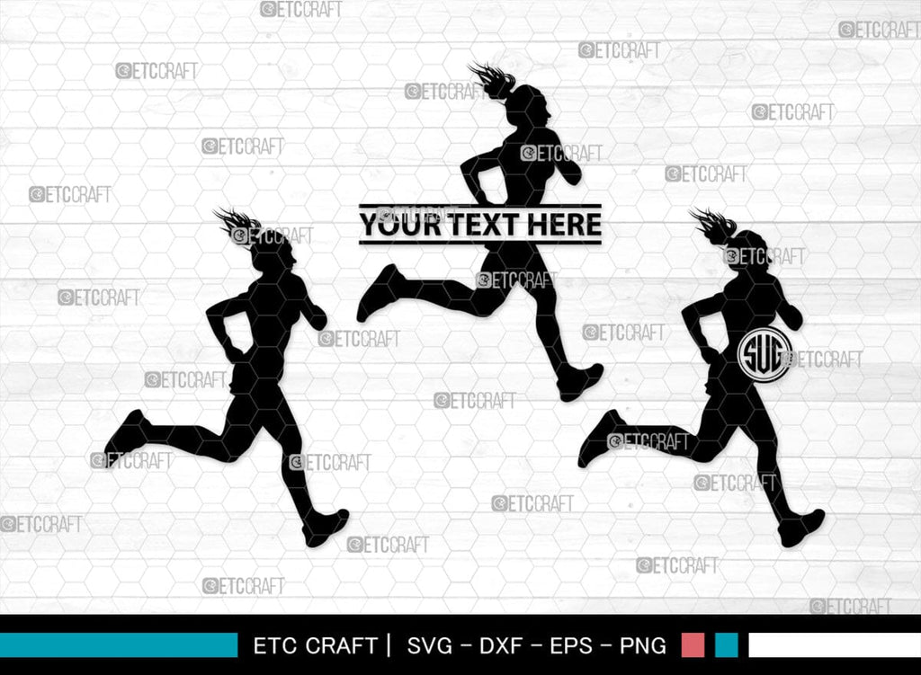 Exercise Run Monogram, Exercise Run Silhouette, Exercise Run SVG ...