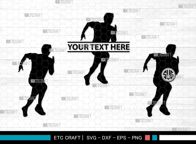 Exercise Run Monogram, Exercise Run Silhouette, Exercise Run SVG ...