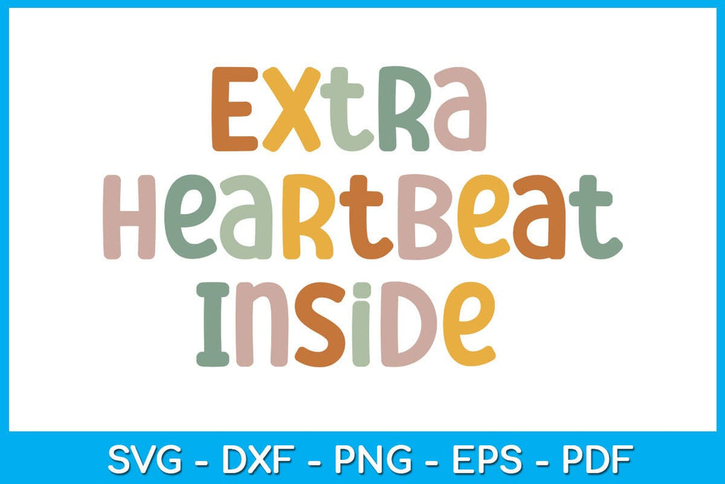 Extra Heartbeat Inside SVG PNG PDF Cut File - So Fontsy