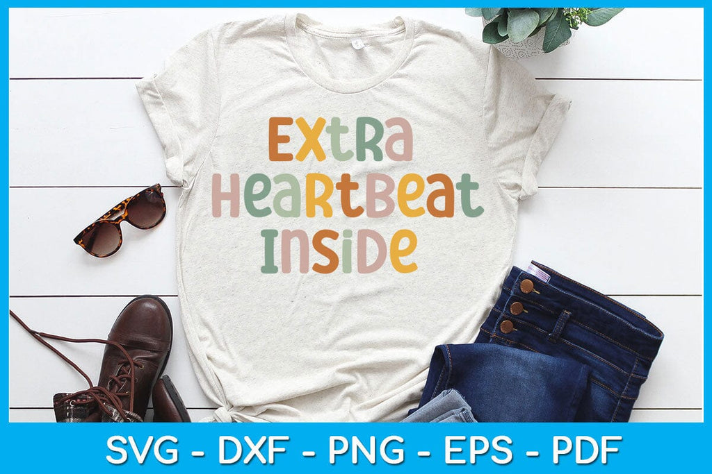Extra Heartbeat Inside SVG PNG PDF Cut File - So Fontsy
