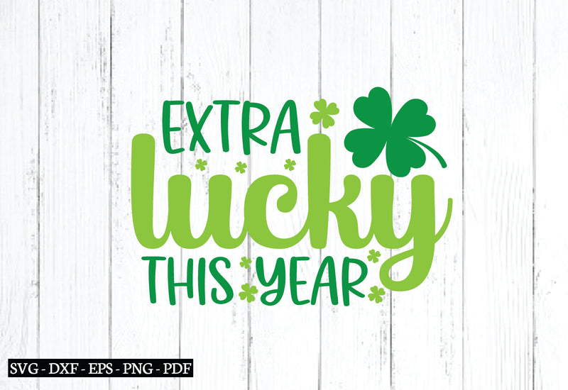 extra lucky this year svg - So Fontsy