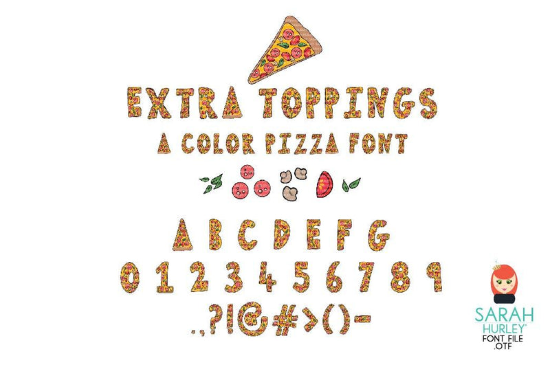Extra Toppings Font - So Fontsy