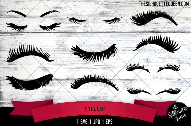 Eyelash SVG File, SVG Bundle File-Cut File-Vector Clip Art for ...
