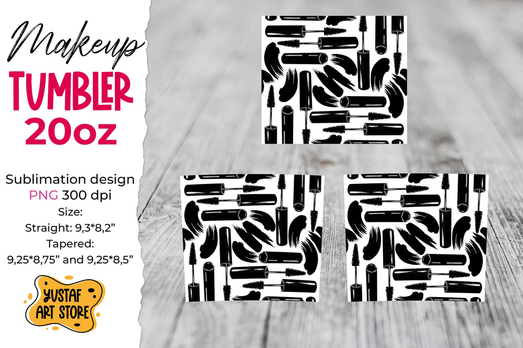 Eyelash Tumbler sublimation template. Woman tumbler design - So Fontsy