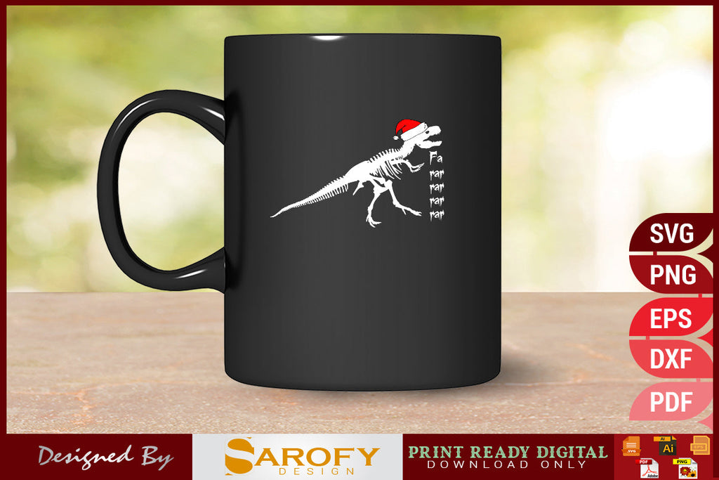 Fa Ra Ra Ra Ra Funny Christmas Design SVG Cut File - So Fontsy