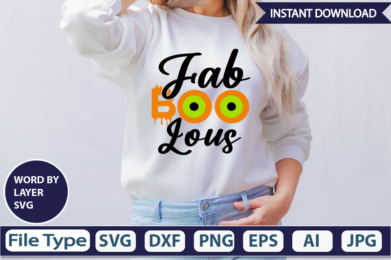 Fab Boo Lous SVG Cut File - So Fontsy