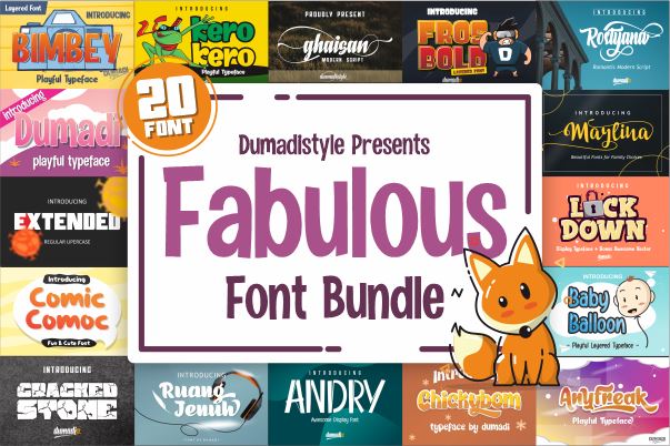 Fabulous Crafting Font Bundle - So Fontsy