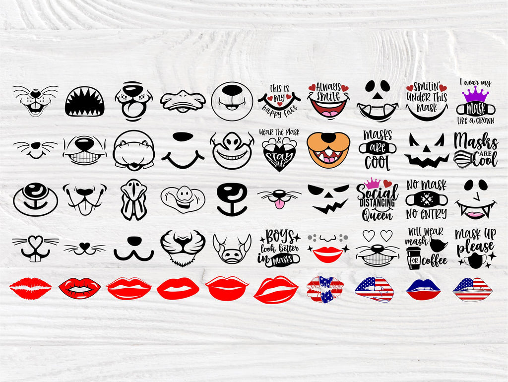Face Mask Svg Bundle, Face Mask Quotes, Face Mask Sayings, Quarantine ...