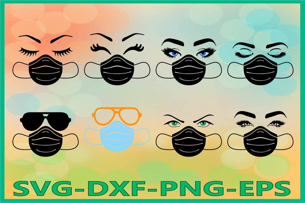 Face Mask svg - So Fontsy