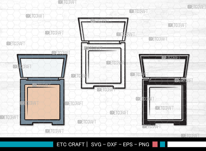 Face Powder Clipart SVG | Face Powder Mirror SVG Svg | Mirror Svg ...