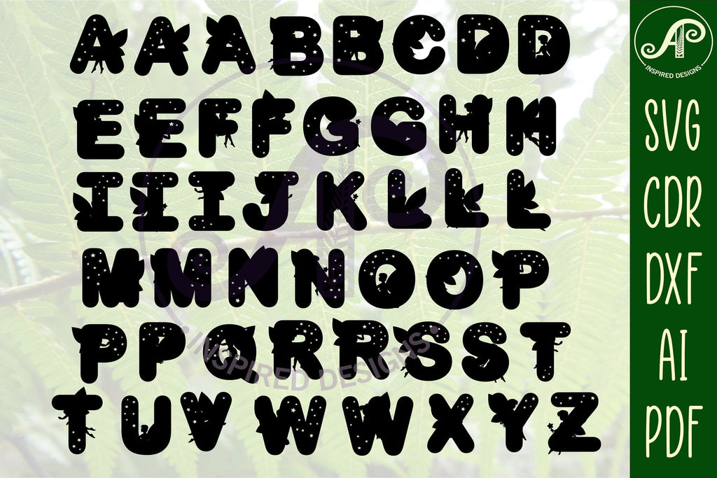 Fairy alphabet letters SVG - So Fontsy