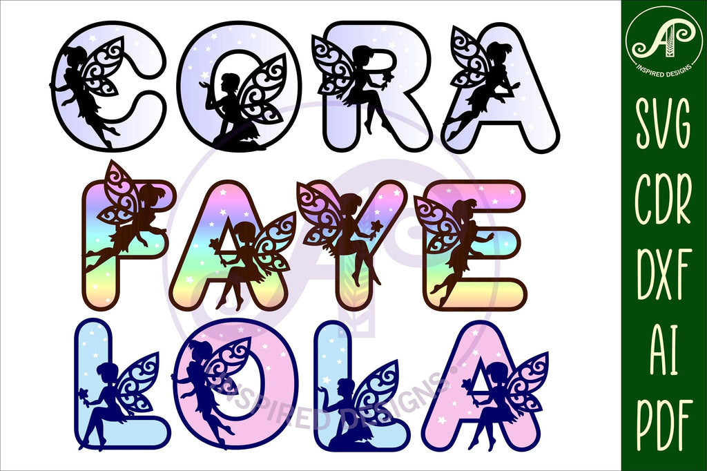 Fairy alphabet letters SVG - So Fontsy