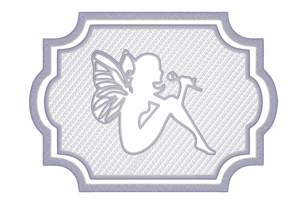 Fairy embossed machine embroidery digital download - So Fontsy