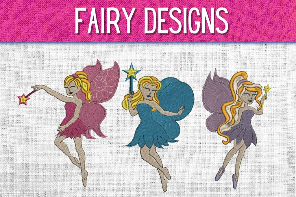 Fairy Embroidery Designs - So Fontsy