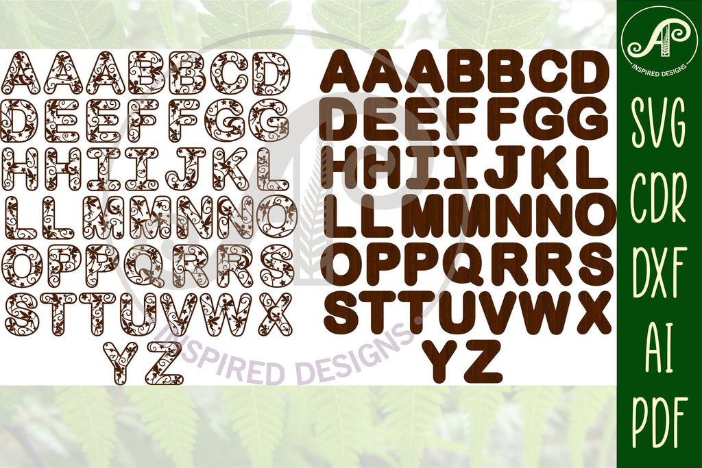 Fairy theme alphabet set. 2 layer 44 letters. - So Fontsy